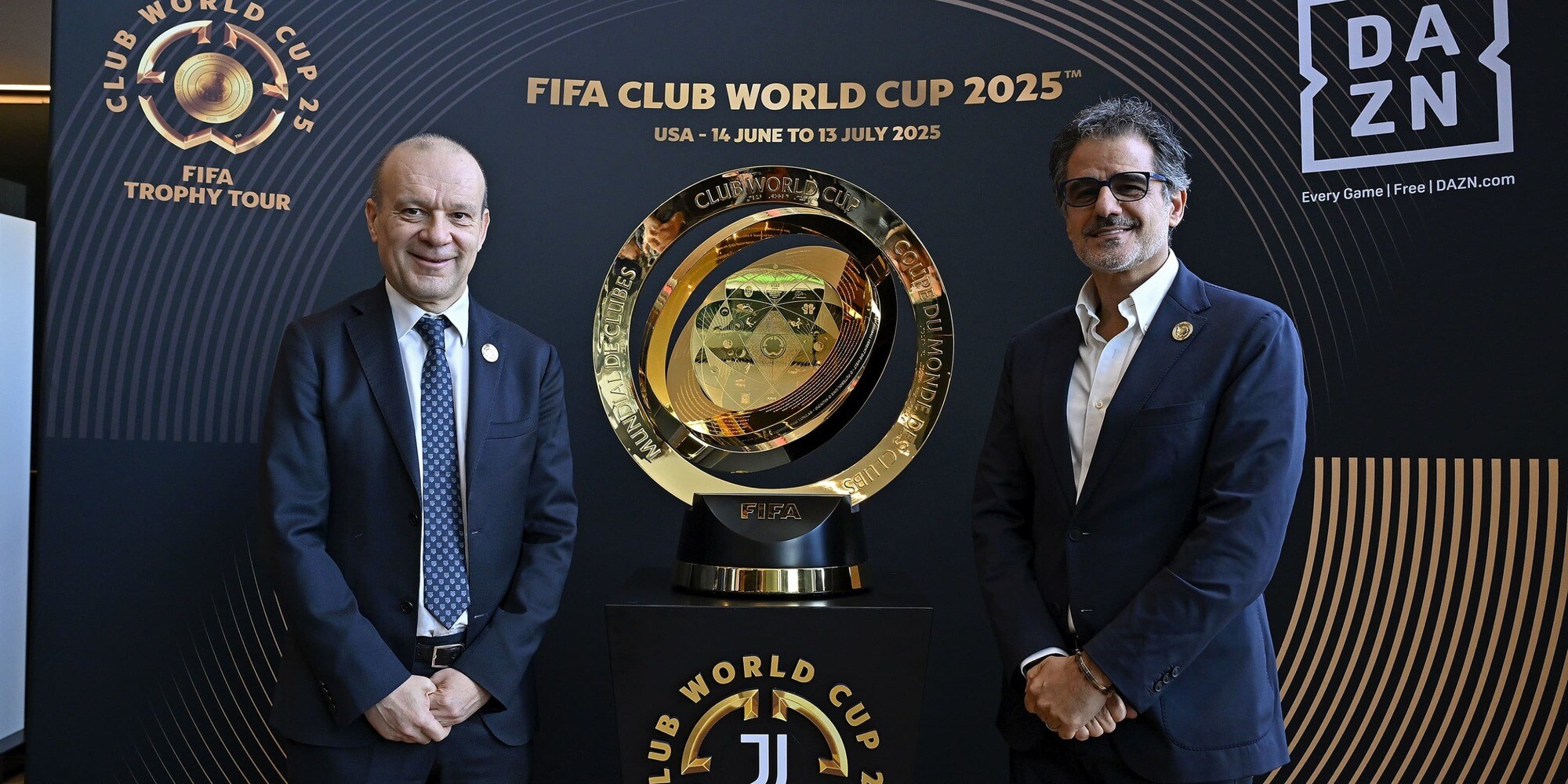 Il trofeo del Mondiale per club 2025 debutta all'Allianz stadium