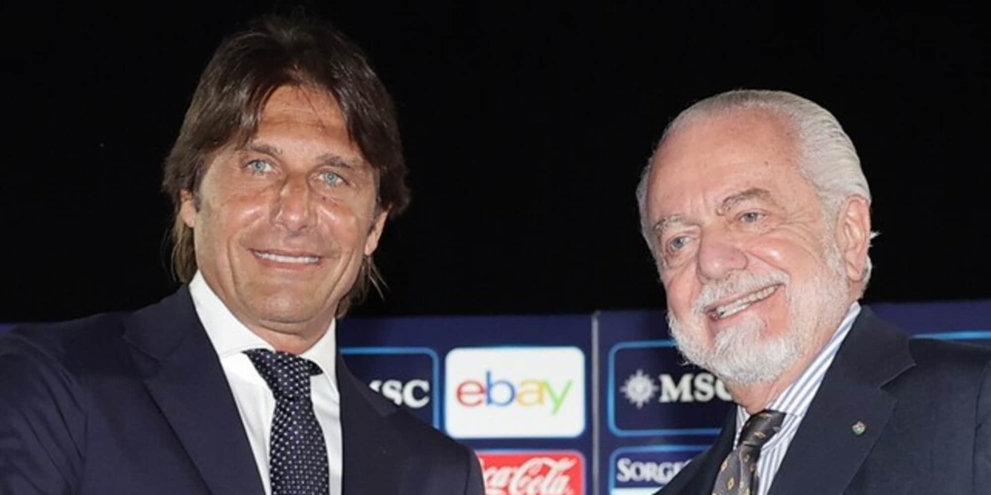 Conte E De Laurentiis Linteresse Comune Per Il Napoli Del Centenario