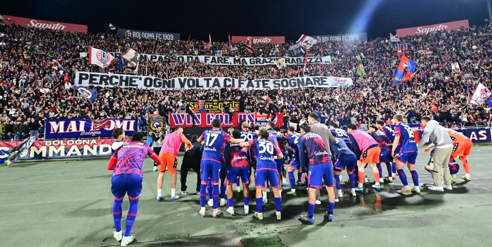 Bologna già oltre la festa: nessuno vuole mollare la Champions