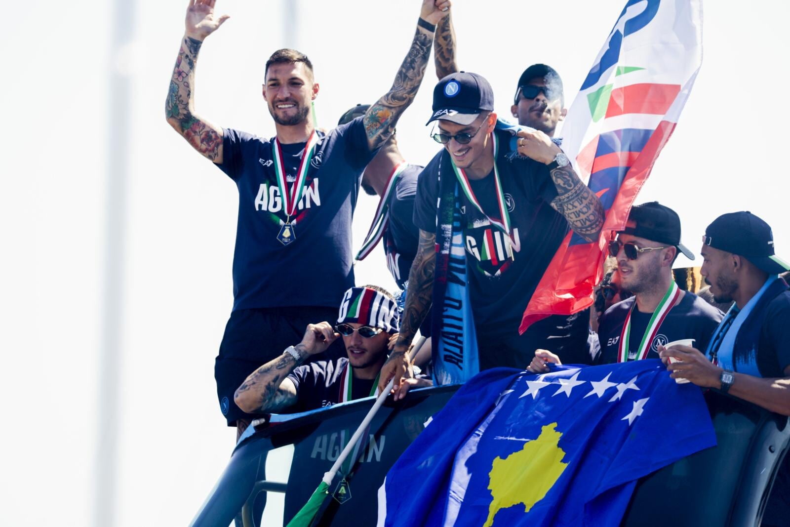 Festa scudetto: al via bus scoperti con calciatori del Napoli