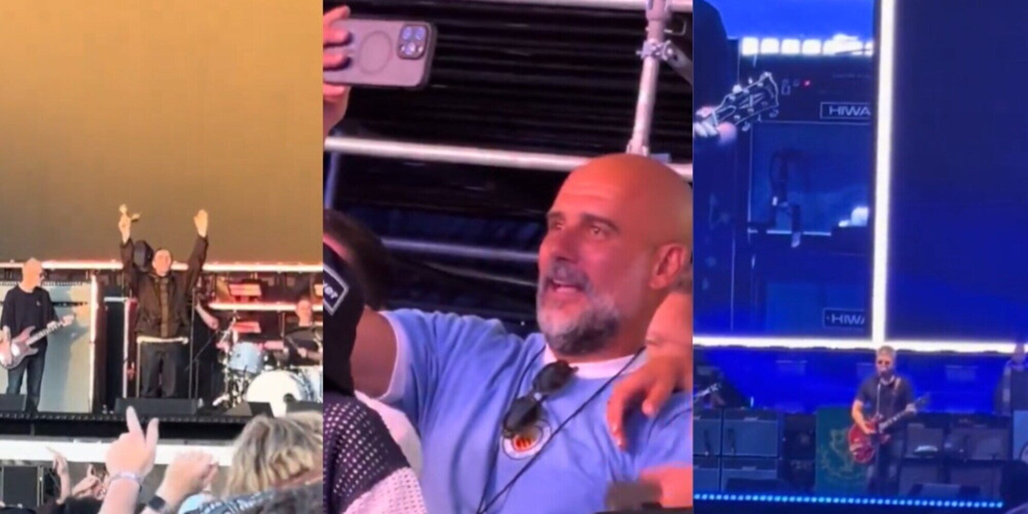 Guardiola fischiato al concerto degli Oasis: la reazione di Noel Gallagher