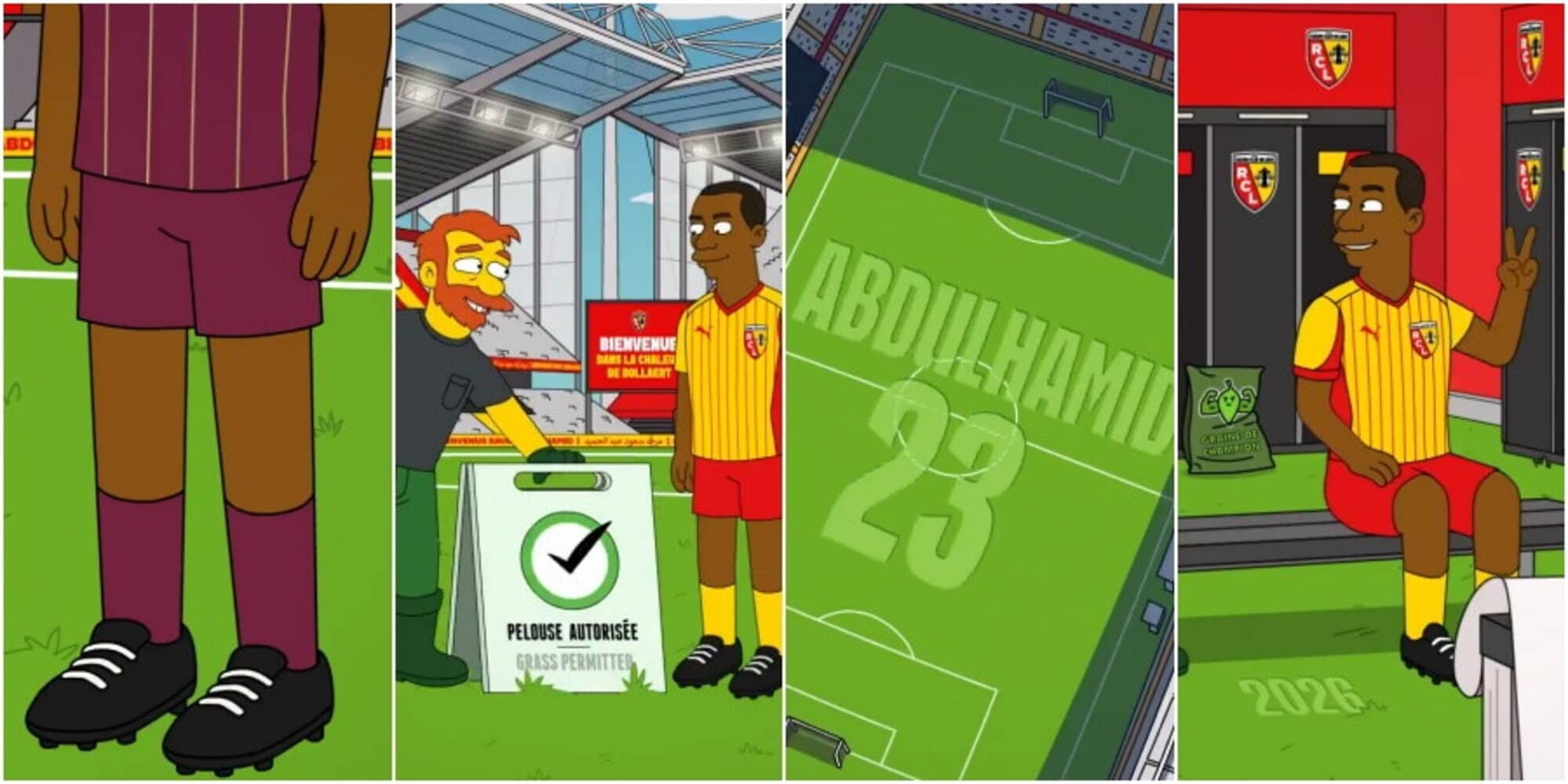 Abdulhamid dalla Roma al Lens: l'annuncio con un video ispirato ai Simpson