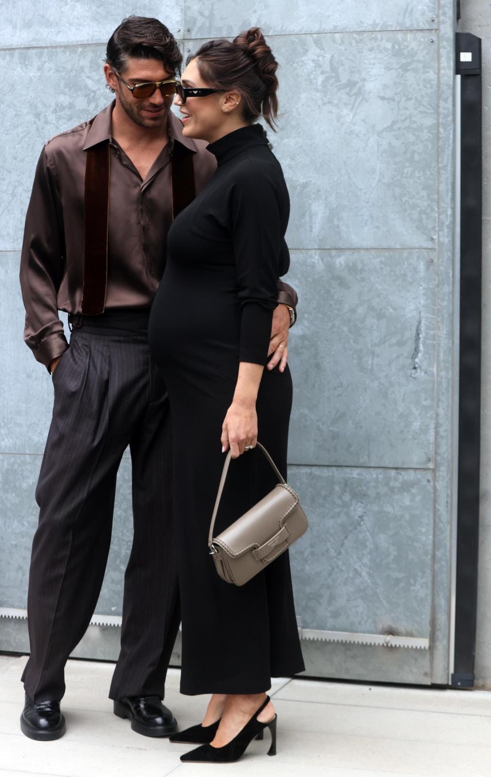 Cecilia Rodriguez con il pancione e Ignazio Moser alla Fashion Week di ...