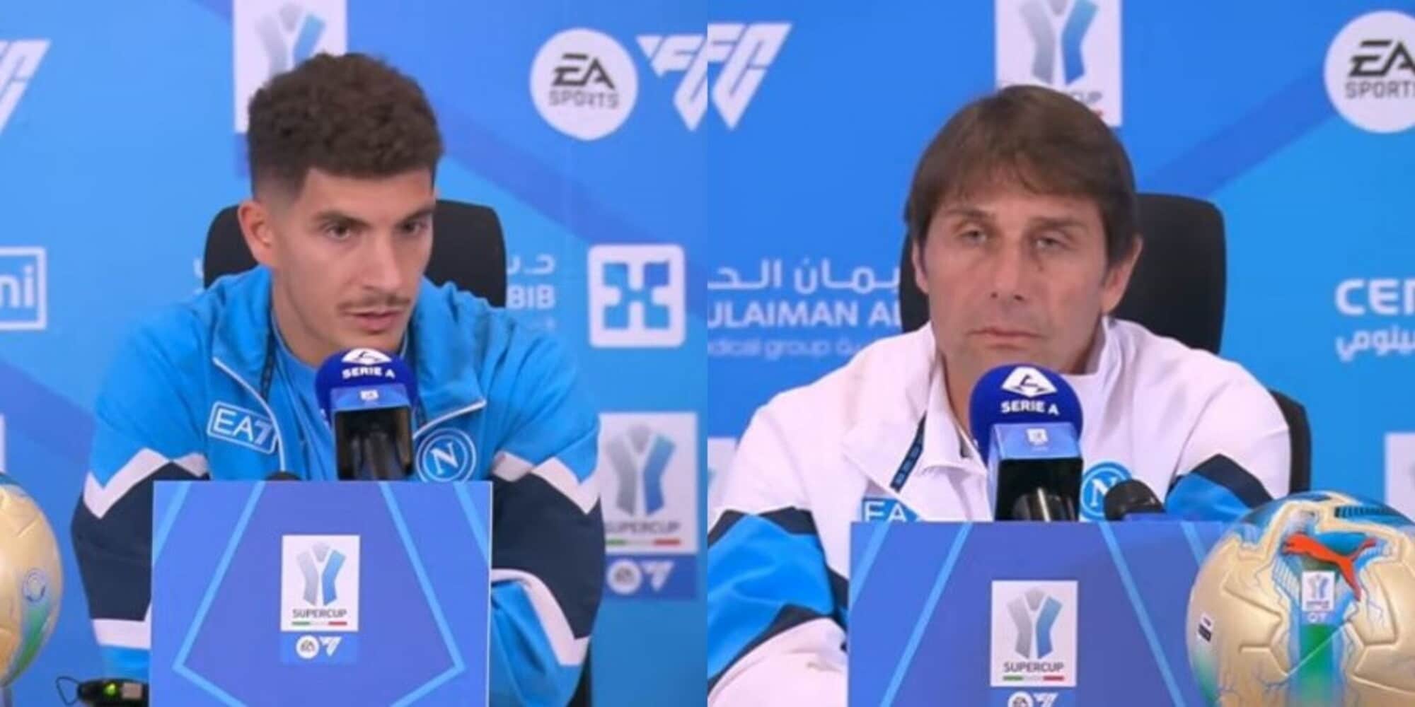 Conte diretta prima di Napoli-Milan di Supercoppa: segui la conferenza stampa LIVE