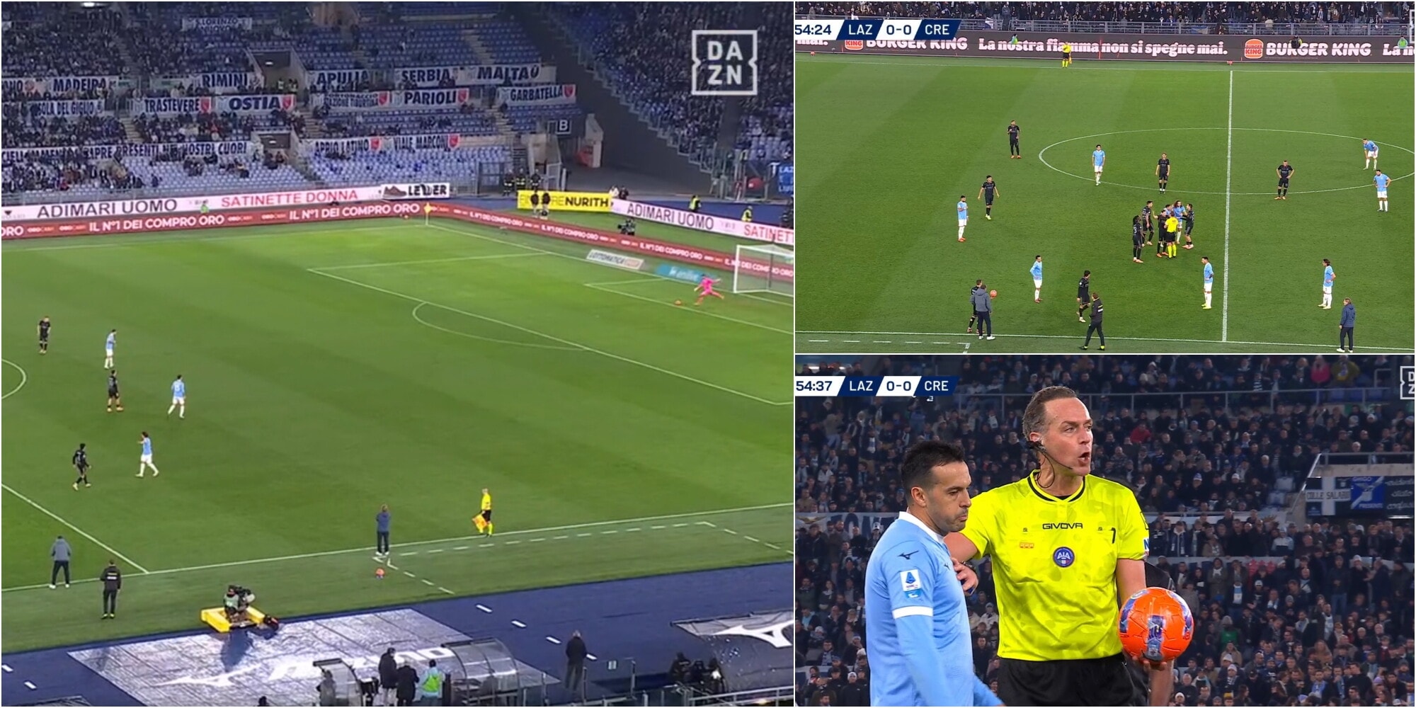 Pairetto, clamoroso errore in Lazio-Cremonese: fischia fuorigioco da ...