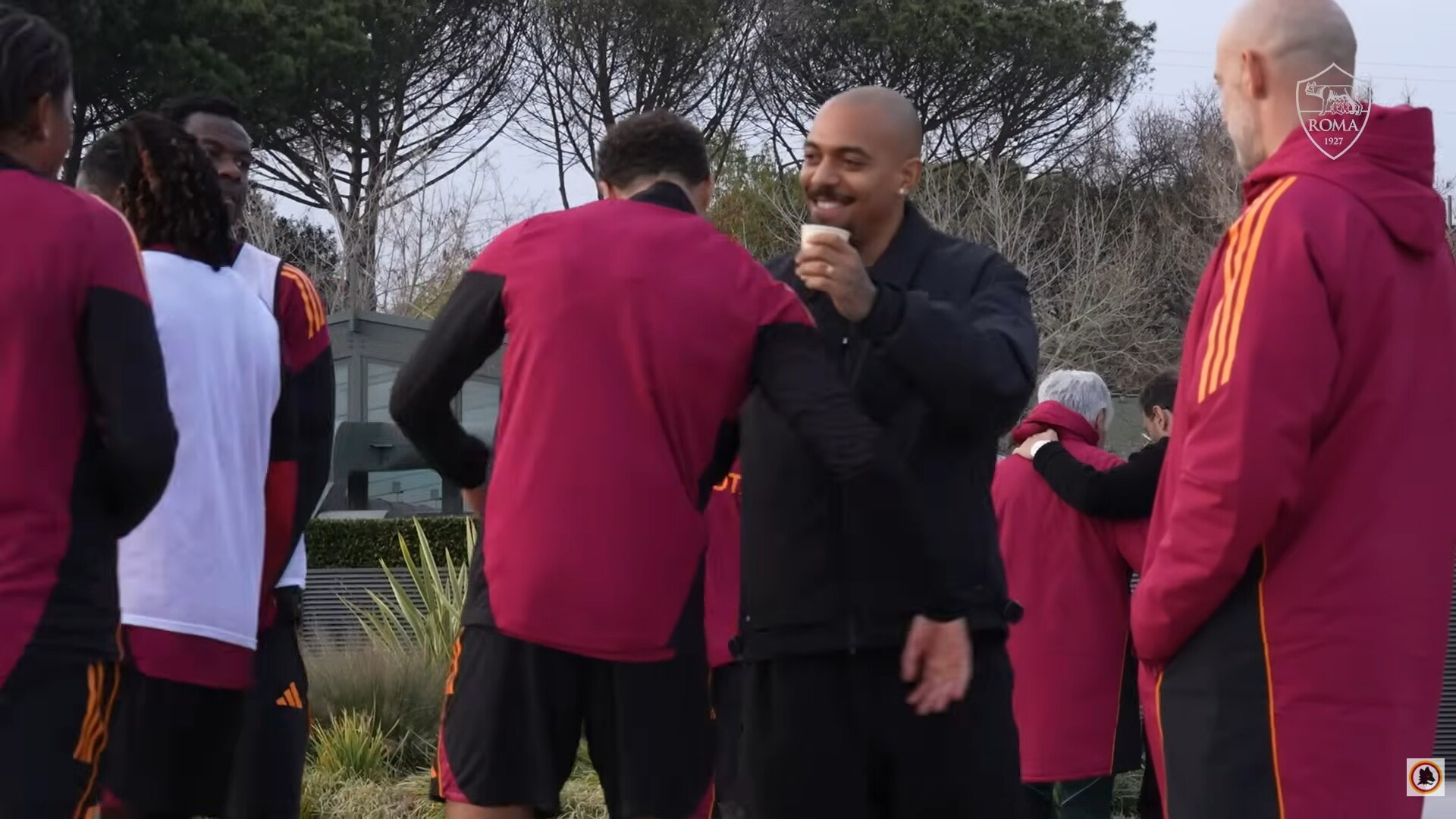 Malen alla Roma, le immagini del saluto a Trigoria con Ranieri e i suoi ...