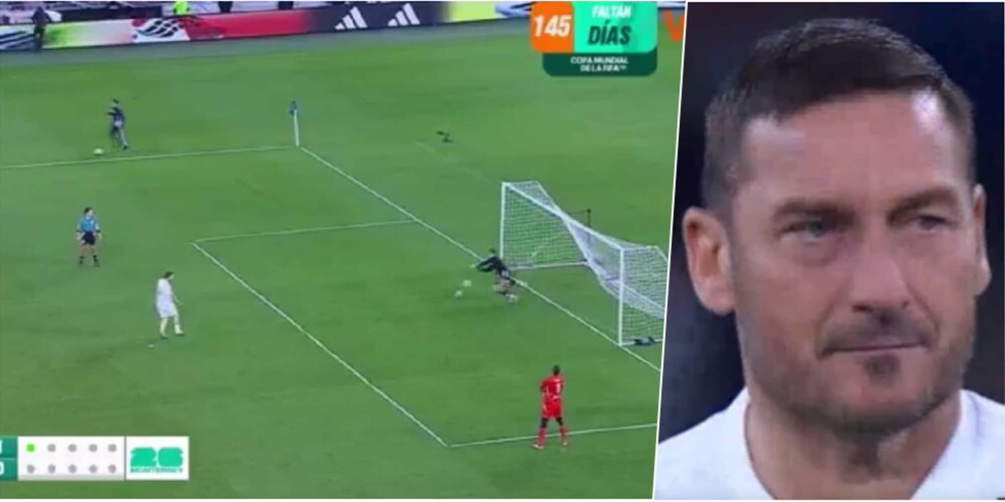 Totti sbaglia un rigore in Messico e reagisce così: il video diventa virale