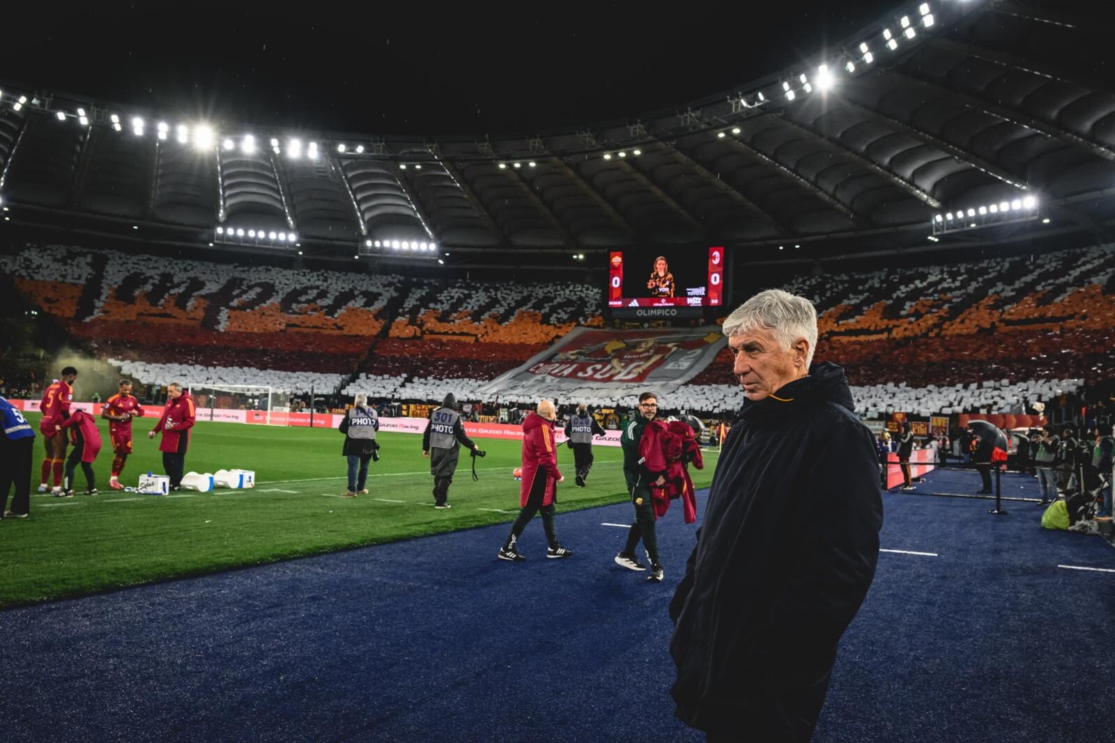 La coreografia della Curva Sud per Roma-Milan è da applausi