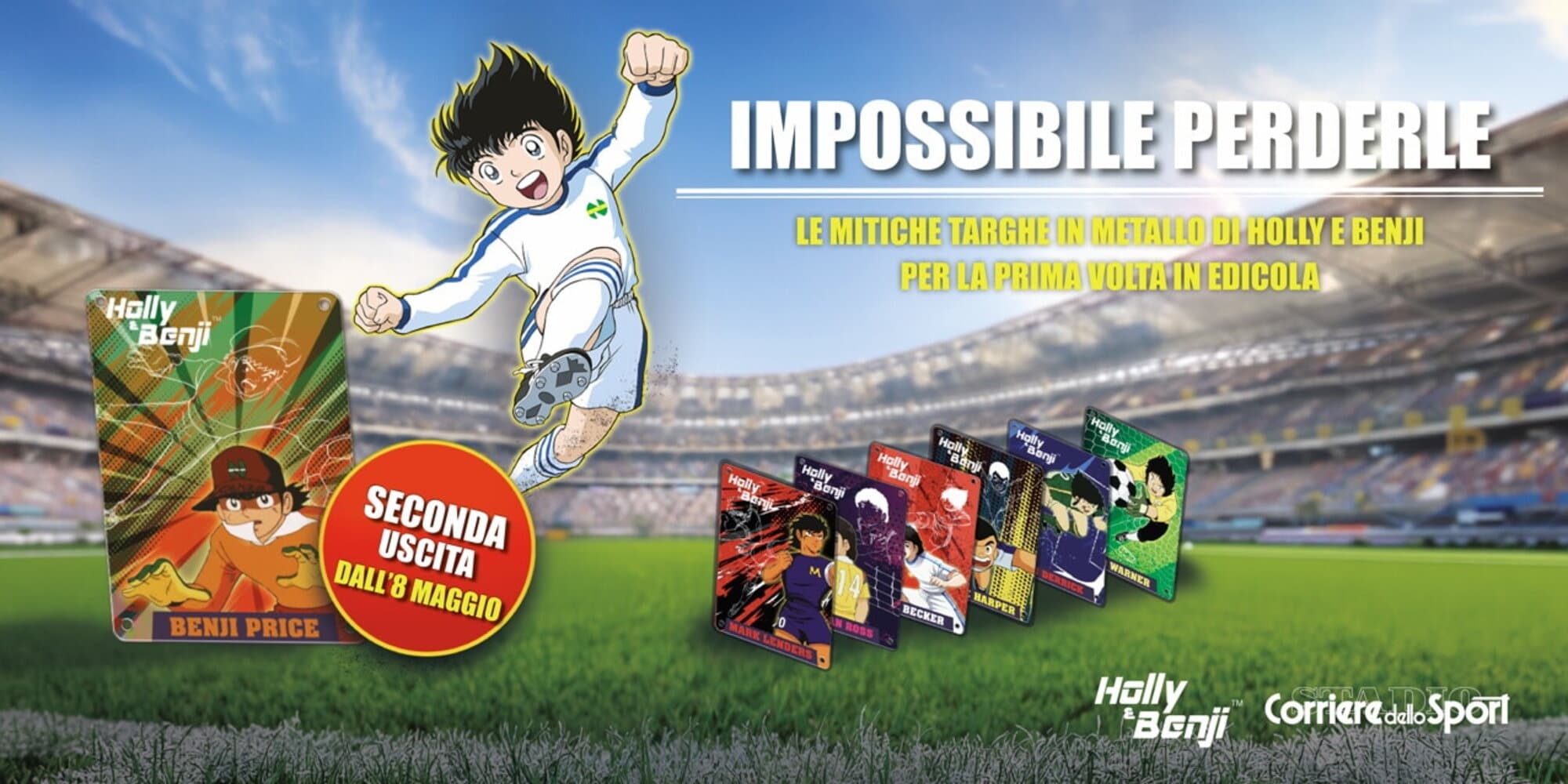 Holly e Benji in edicola: arrivano le targhe da collezione!