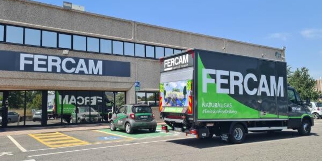 FERCAM, arriva a Roma la prima motrice a metano da 72 quintali