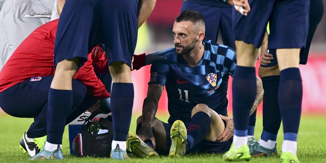 Brozovic infortunato, dalla Croazia: “Lesione al flessore della coscia”