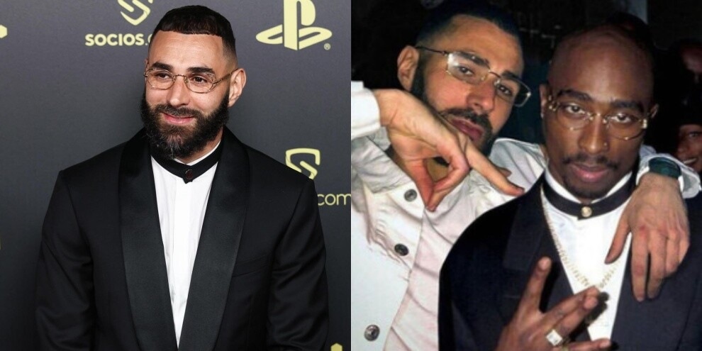 Pallone d'Oro, Benzema come Tupac: l'omaggio al suo idolo