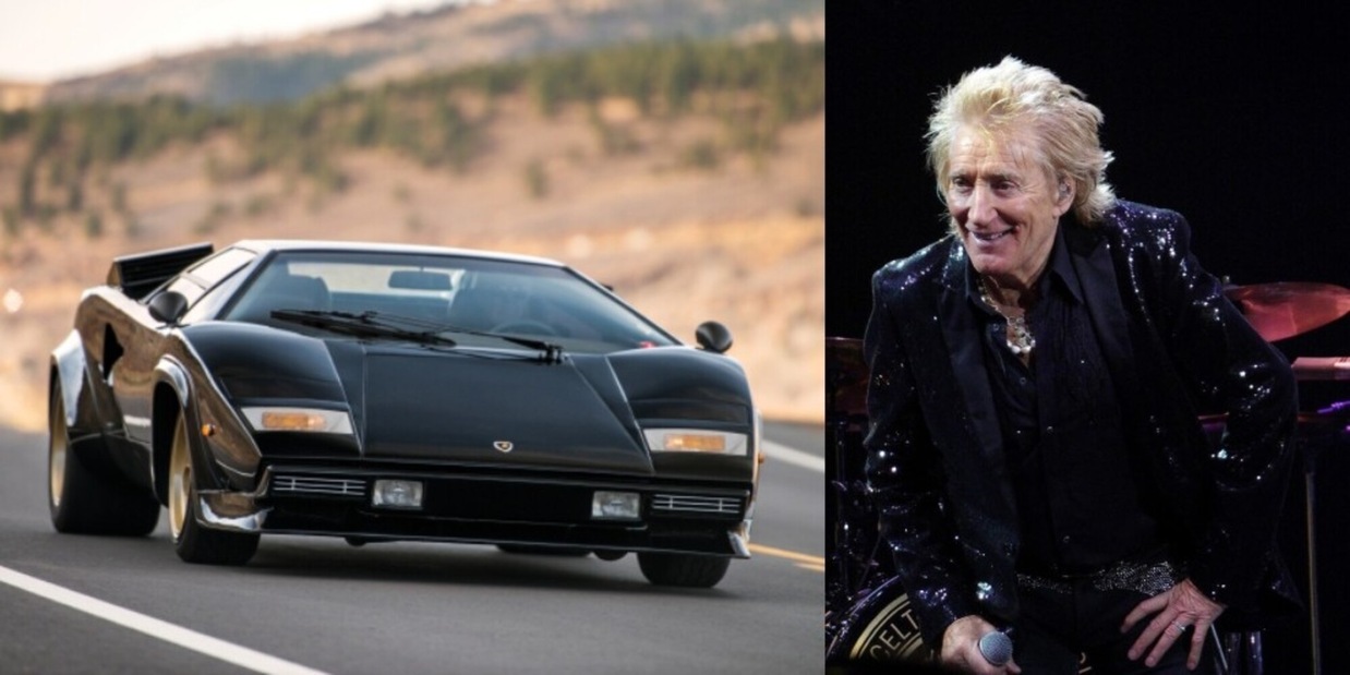 Lamborghini, all'asta una rara Countach appartenuta a Rod Stewart
