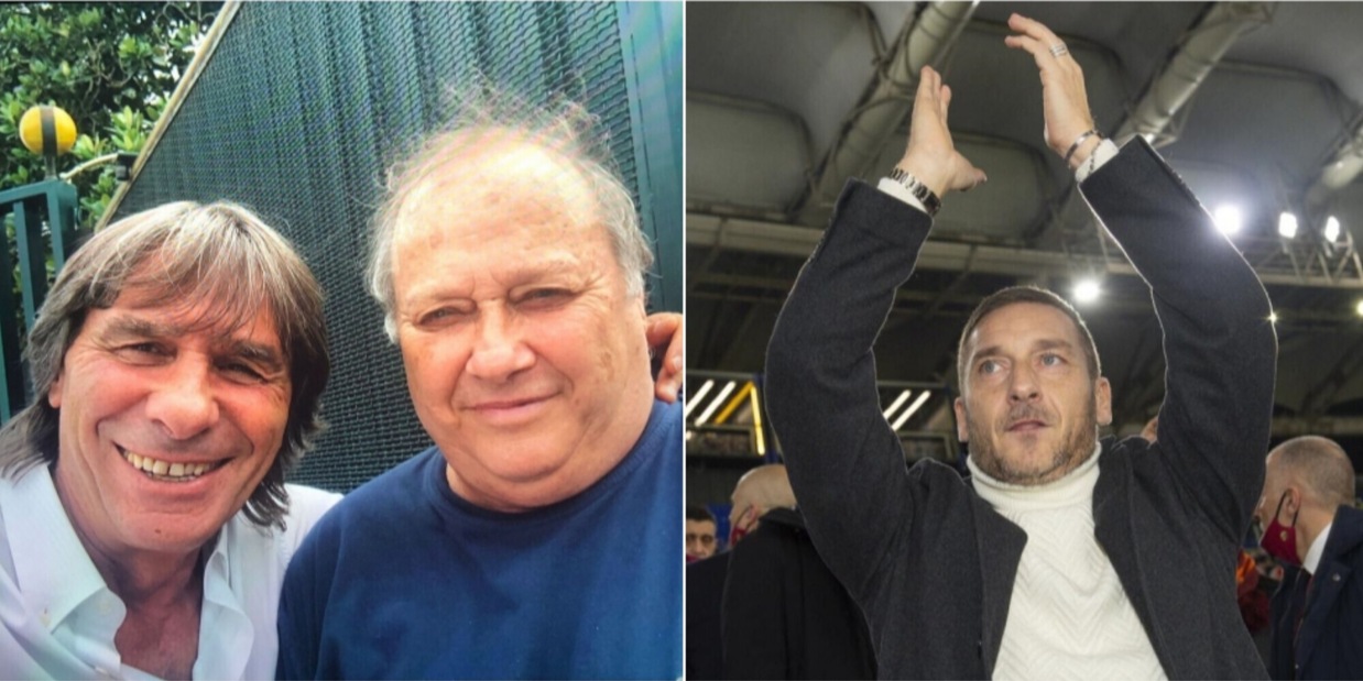 Roma, il commovente gesto di Bruno Conti per Totti che ringrazia