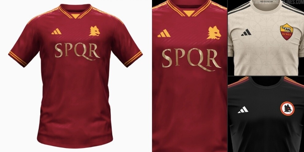 La nuova maglia della Roma 2023-24 firmata Adidas sarà così?