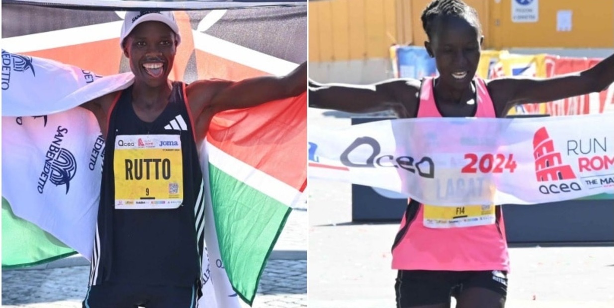 Acea Run Rome The Marathon, trionfano Asbel Rutto e Ivyne Lagat