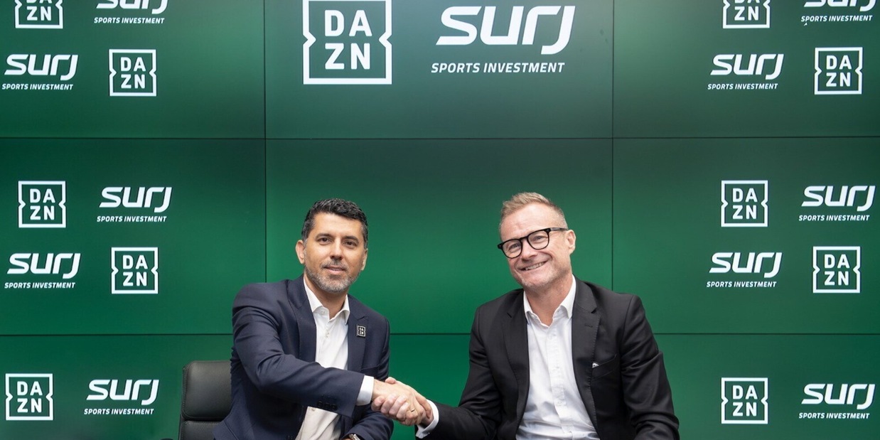 SURJ Sports Investment ha acquisito una quota di Dazn