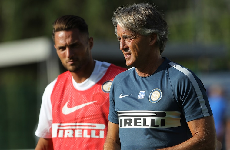 Filippo Mancini con il padre a Riscone