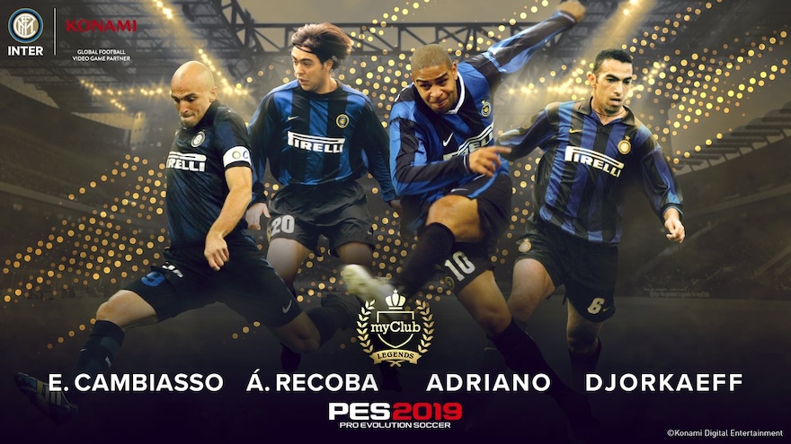 PES lancia le Inter Legends, torna Adriano "99"