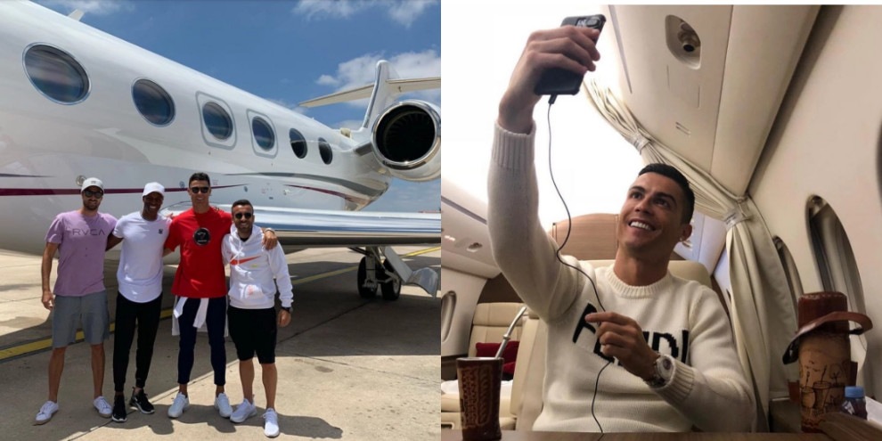 Ronaldo, dentro il jet di lusso da oltre 20 milioni di euro