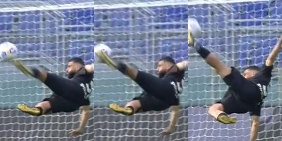 Verde come CR7, rovesciata perfetta: che gol alla Lazio!