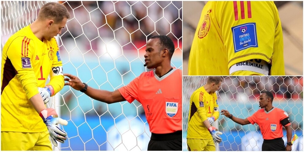 Neuer rinuncia alla fascia "One Love": il guardalinee controlla