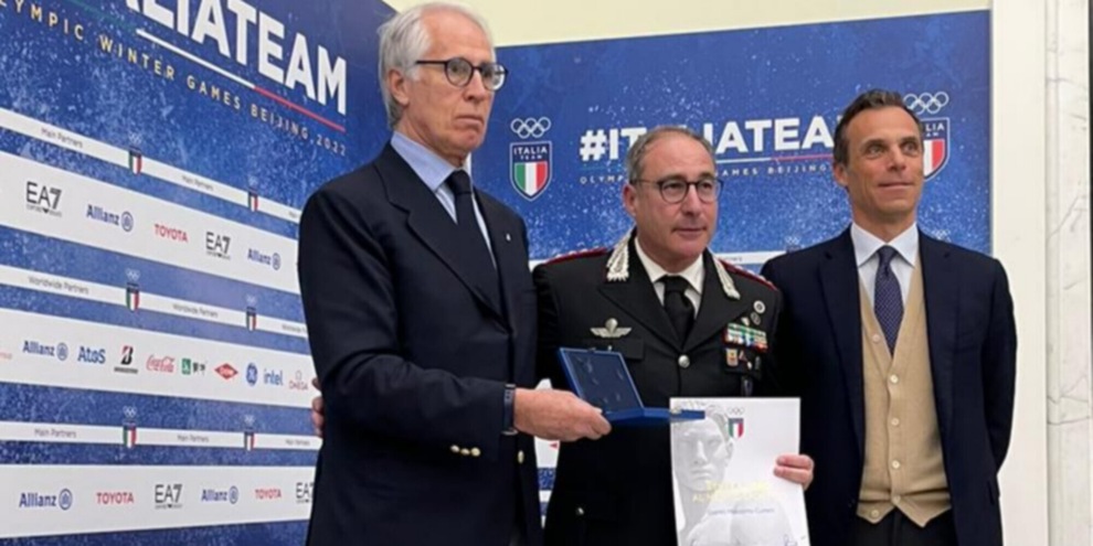 Al Colonnello Cuneo dei Carabinieri la Stella d'Oro al Merito Sportivo