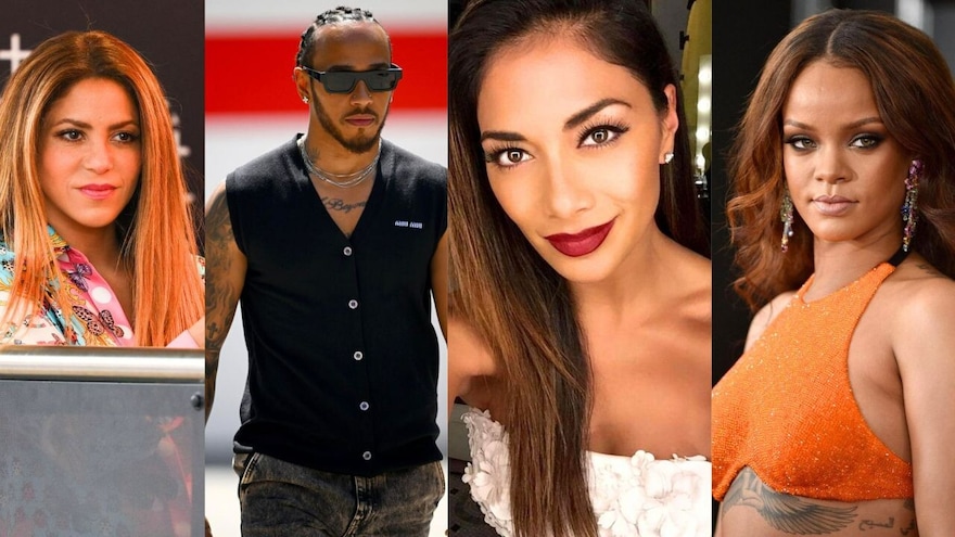 Lewis Hamilton e le 10 fidanzate famose prima di Shakira
