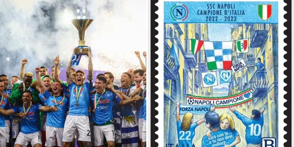 Napoli, da Poste Italiane nasce il francobollo per lo scudetto